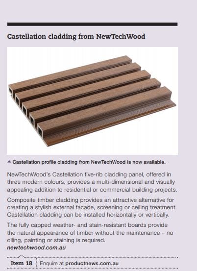 Castellation Cladding - NewTechWood